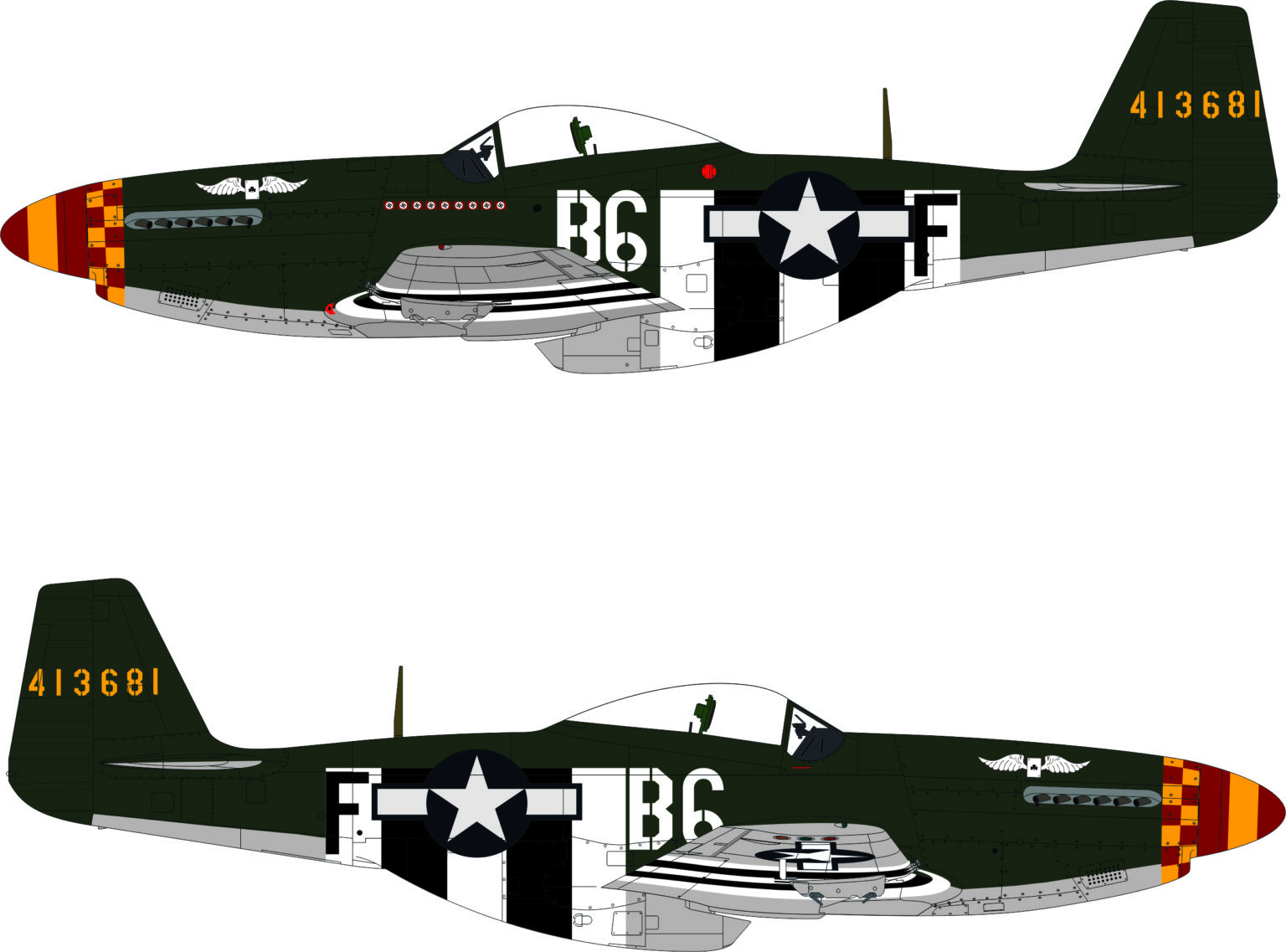 P-51D Profile - "Winged Ace of Clubs" - Bud Anderson: To Fly and Fight